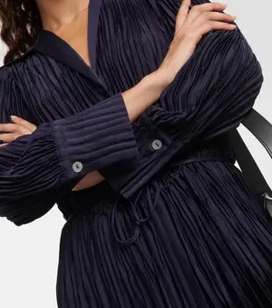 Vince Pleated Midi Shirtdress