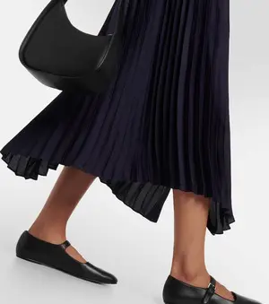 Vince Pleated Midi Shirtdress
