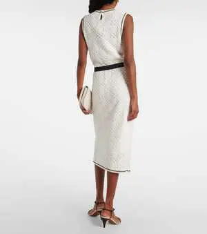 Tory Burch Belted Cotton Midi Dress