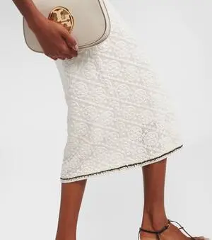Tory Burch Belted Cotton Midi Dress