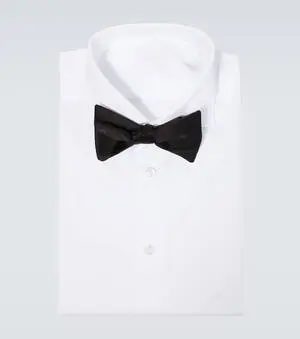 Giorgio Armani Silk Bow Tie - Black