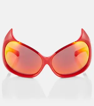 Balenciaga Cat Eye Sunglasses - Red