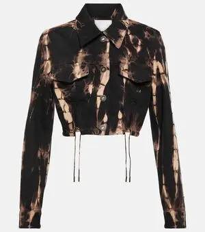 DION LEE Tie-dye Denim Trucker Jacket - Multicoloured
