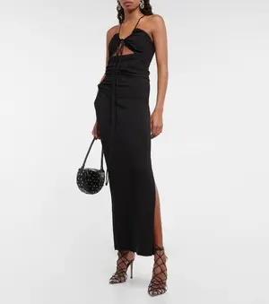 Christopher Esber Wraparound Crepe Maxi Skirt