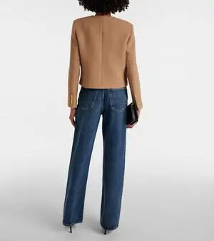 NILI LOTAN Paige Cropped Tweed Boucle Jacket