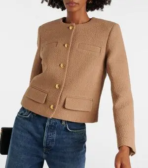 NILI LOTAN Paige Cropped Tweed Boucle Jacket