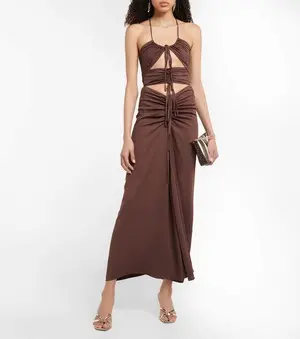 Christopher Esber Cutout Halterneck Maxi Dress