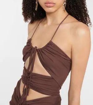 Christopher Esber Cutout Halterneck Maxi Dress