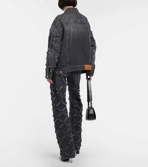 Versace Distressed Denim Jacket