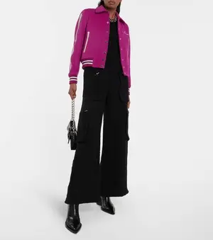 Amiri High-rise Wide-leg Cargo Pants