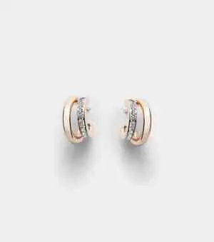 Pomellato Together 18kt Rose Gold Earrings With Diamonds - Pink