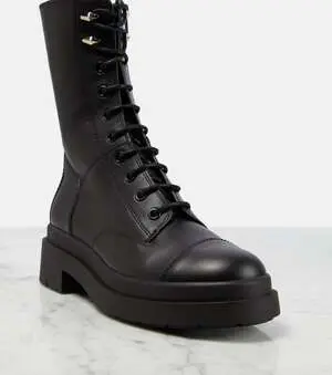 JIMMY CHOO Nari Leather Mid-calf Boots