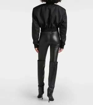 Wardrobe.NYC Cropped Bomber Jacket
