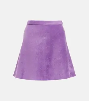 Alaïa Velvet Mini Skirt