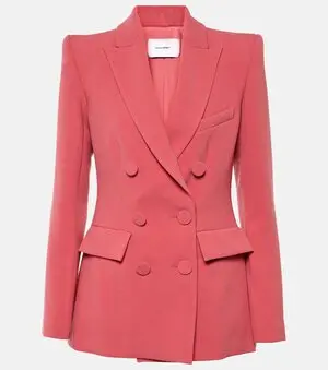 Alex Perry Crepe Blazer - Pink