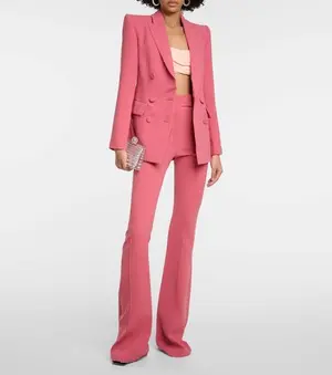Alex Perry Crepe Blazer - Pink