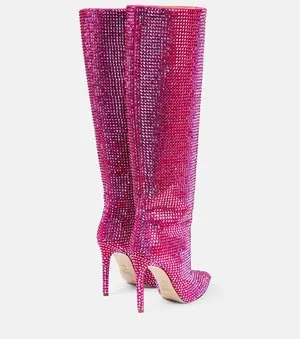 Paris Texas Holly Embellished Knee-high Boots - Pink