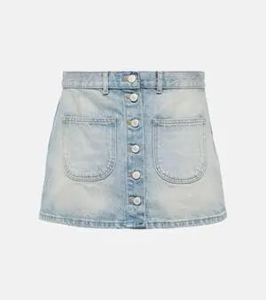 COURREGES Multiflex Denim Miniskirt