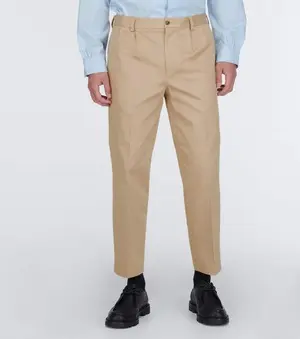 Junya Watanabe Cotton Gabardine Straight Trousers