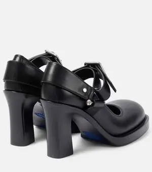 Burberry 85 Leather Pumps