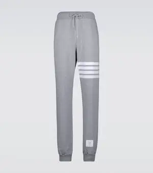 Thom Browne 4-bar Cotton Sweatpants - Grey