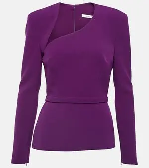 Safiyaa Cutout Crepe Top