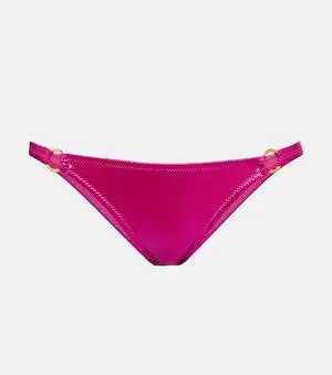 Melissa Odabash Bari Metallic Bikini Bottom - Pink