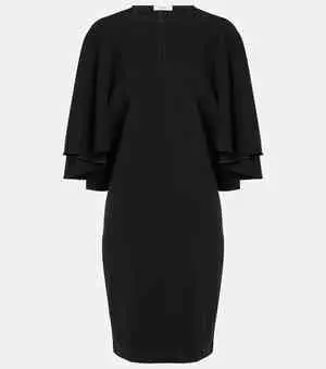 Chloé Caped Crepe Minidress