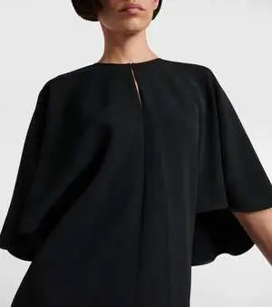 Chloé Caped Crepe Minidress