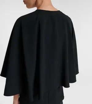 Chloé Caped Crepe Minidress