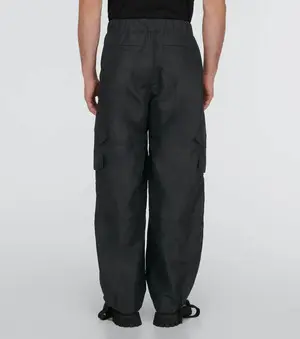 Versace Technical Wide-leg Cargo Pants