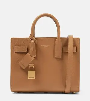 Saint Laurent Sac De Jour Nano Leather Tote - Brown