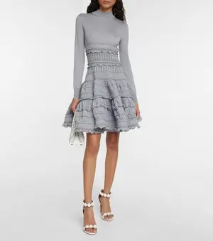 Alaïa Crinoline Virgin Wool Minidress
