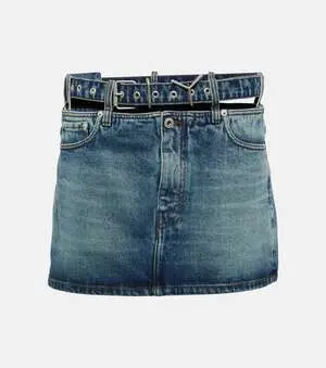 Y/project Y Belt Denim Miniskirt