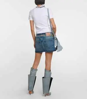 Y/project Y Belt Denim Miniskirt