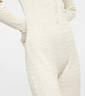 Magda Butrym Cable-knit Silk Jumpsuit