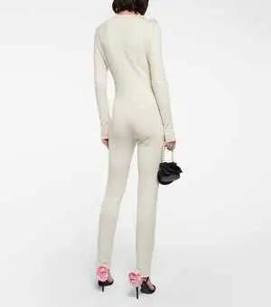 Magda Butrym Cable-knit Silk Jumpsuit