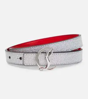 Christian Louboutin Silver Tone Belts For Women