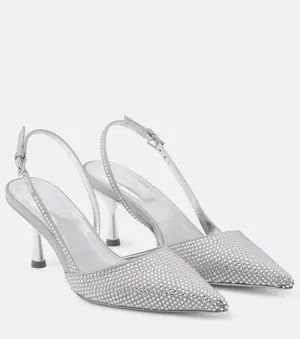 Simkhai Dylan Embellished Slingback Pumps