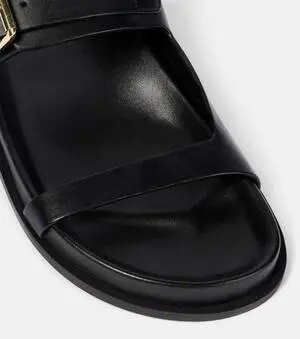 A.emery Prince Leather Sandals - Black