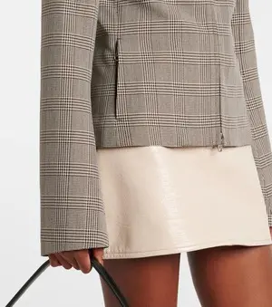 COURREGES Courrèges Prince Of Wales Check Wool-blend Jacket