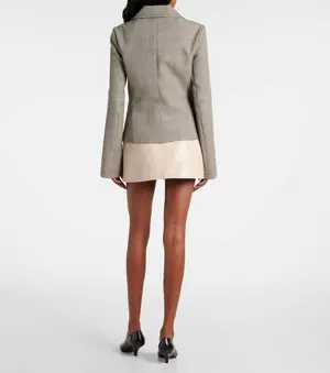 COURREGES Courrèges Prince Of Wales Check Wool-blend Jacket