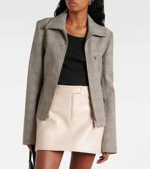 COURREGES Courrèges Prince Of Wales Check Wool-blend Jacket