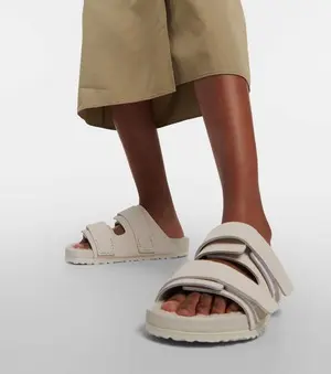 BIRKENSTOCK X Tekla Uji Suede Slides - White