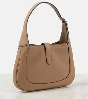 Gucci Jackie 1961 Small Leather Shoulder Bag - Beige