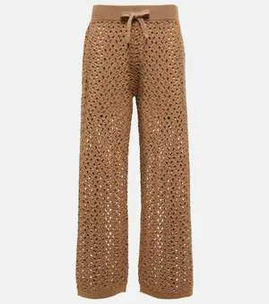 Brunello Cucinelli Cotton, Linen, And Silk Sweatpants