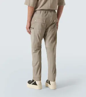 Rick Owens Leather Cargo Pants - White