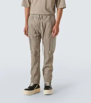 Rick Owens Leather Cargo Pants - White