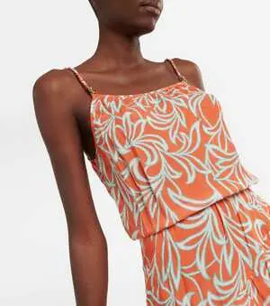 Heidi Klein Printed Ruffled Minidress