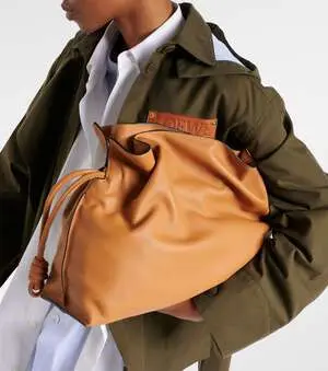 Loewe Flamenco Large Leather Clutch
